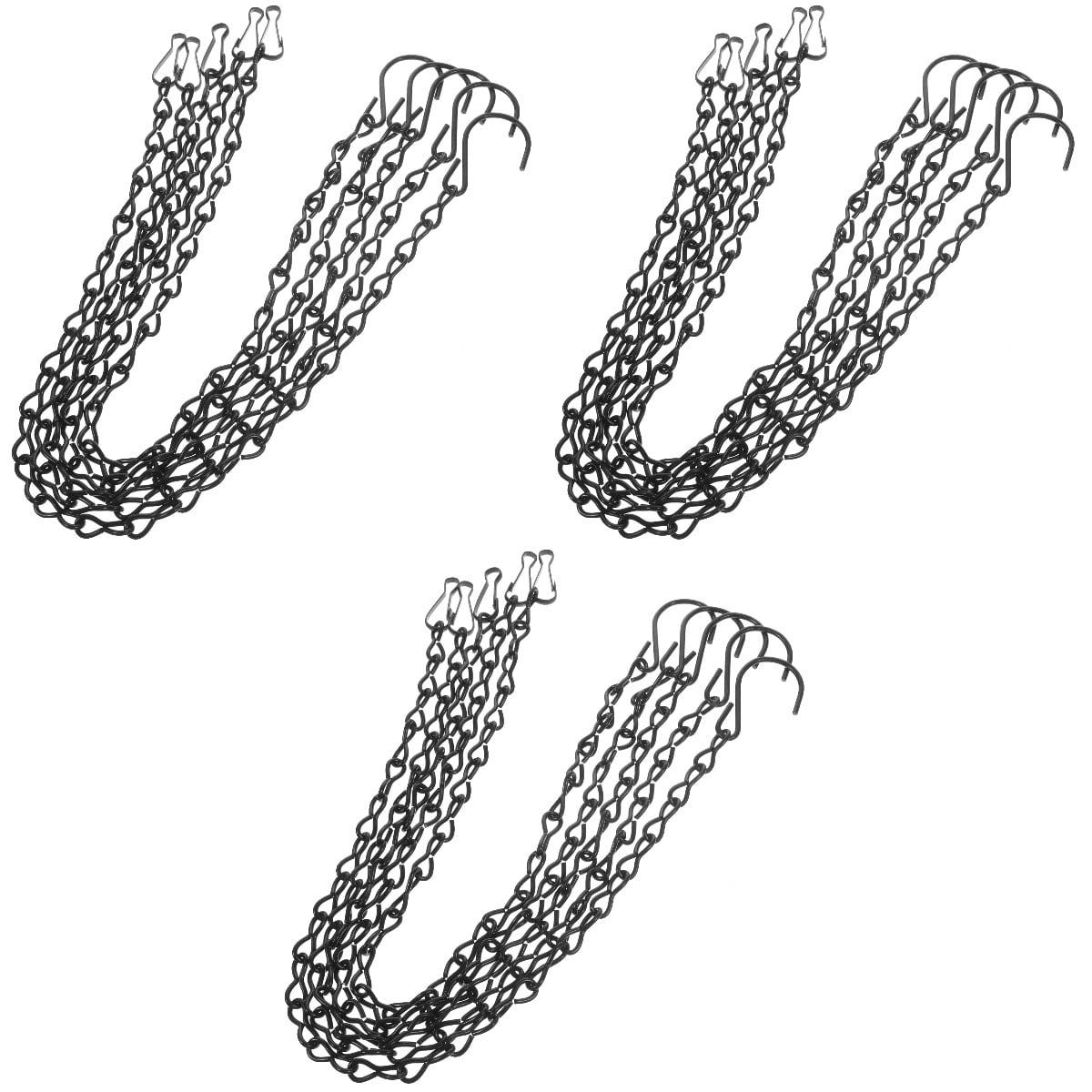 HOMEMAXS 15 pcs Hanging Basket Chains Flower Plant Pot Chains ...