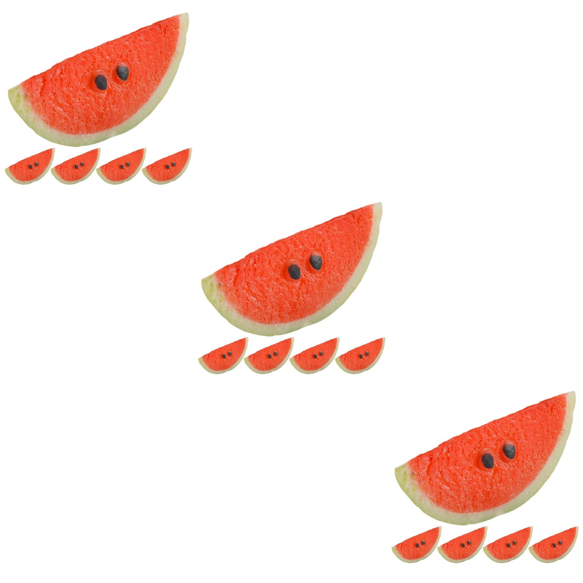 HOMEMAXS 15 pcs Miniature Fake Fruit Model Simulated Watermelon Slice ...
