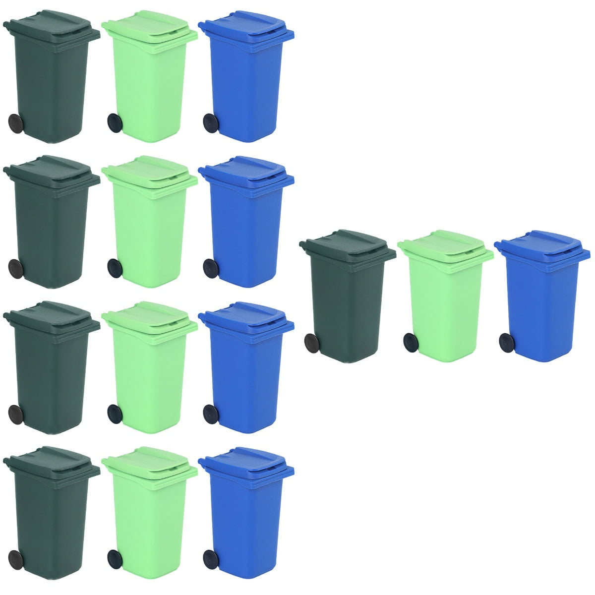 HOMEMAXS 15 pcs Multi-function Mini Desktop Trash Can Desktop Waste ...