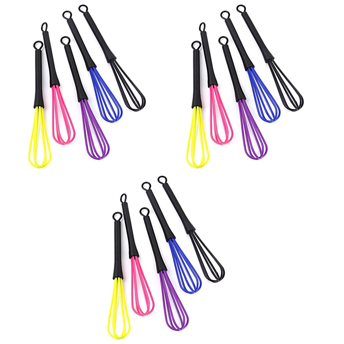HOMEMAXS 15 pcs Plastic Salon Hairdresser Dye Balloon Whisk Mixer ...