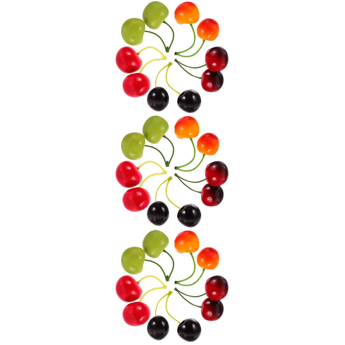HOMEMAXS 15 pcs Simulation Cherry Model Artificial Fruits Prop ...