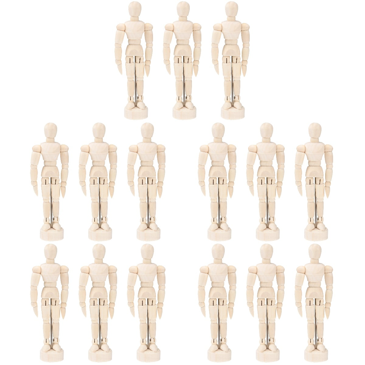 HOMEMAXS 15 pcs Wooden Manikin Male with Stand Body Human Body Drawing ...