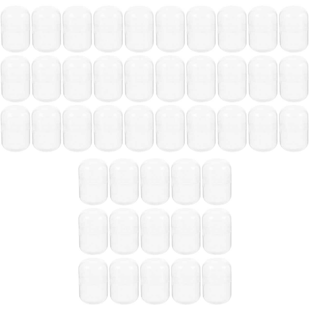 HOMEMAXS 150 Pcs Fillable Capsules Balls Capsules Storage Boxes Empty ...