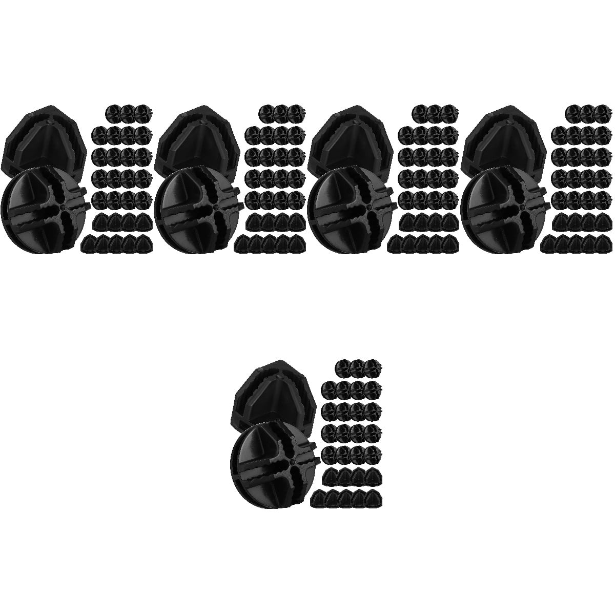 HOMEMAXS 150 Pcs Plastic Connectors Wire Grid Cube Organizers ...