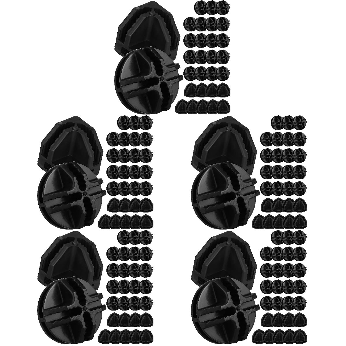 HOMEMAXS 150 Pcs Wire Cube Plastic Connectors Interlocking Connectors ...