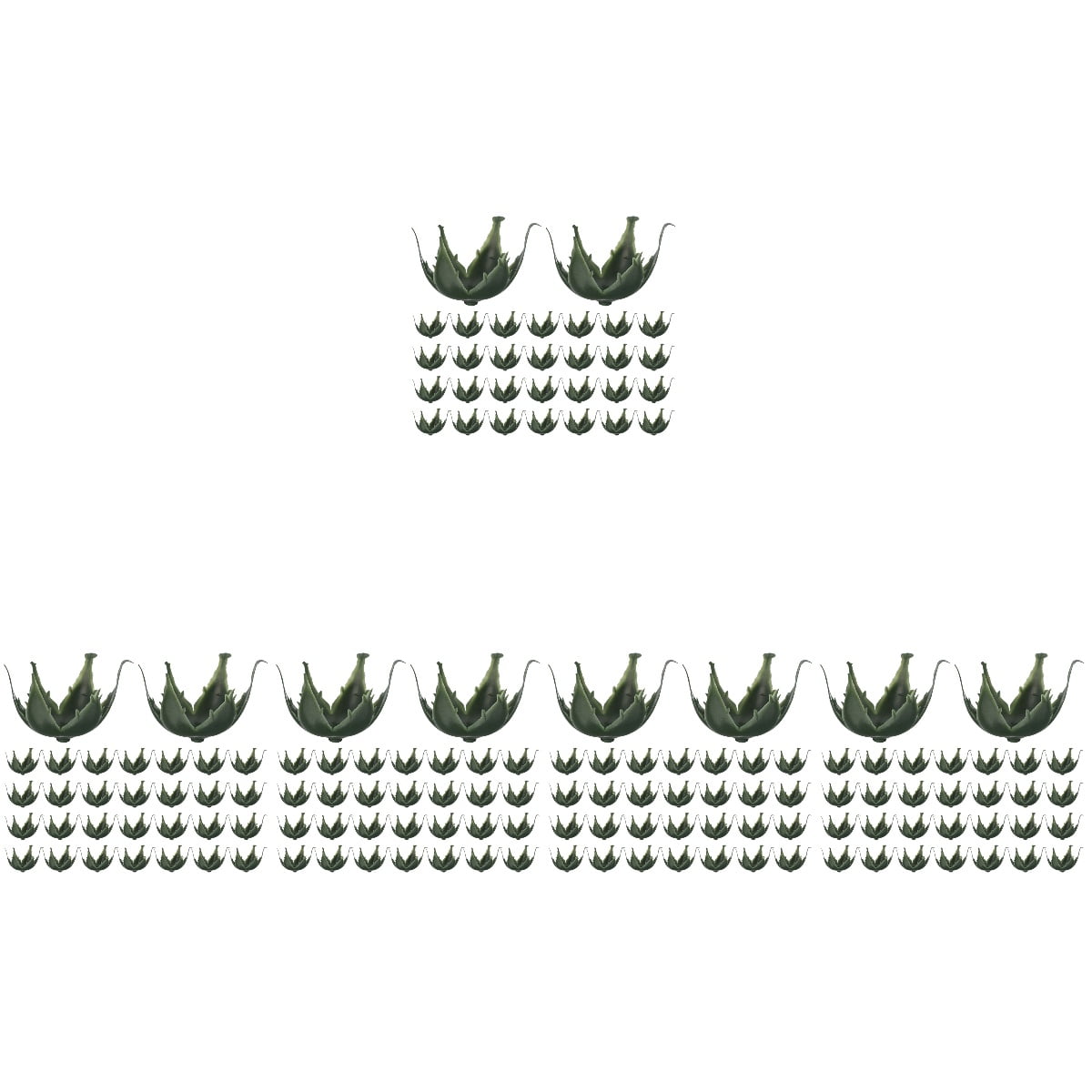 HOMEMAXS 150 pcs Artificial Floral Receptacle Artificial Flowers Calyx ...