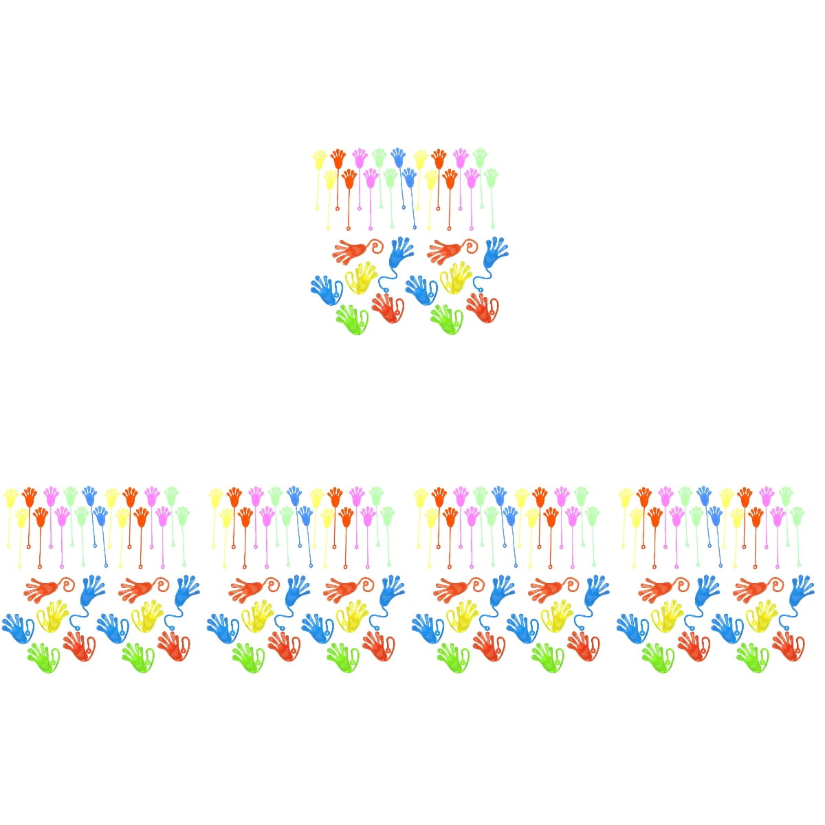 HOMEMAXS 150 pcs Sticky Hands Sticky Stretchy Toys Novelty Elastic ...