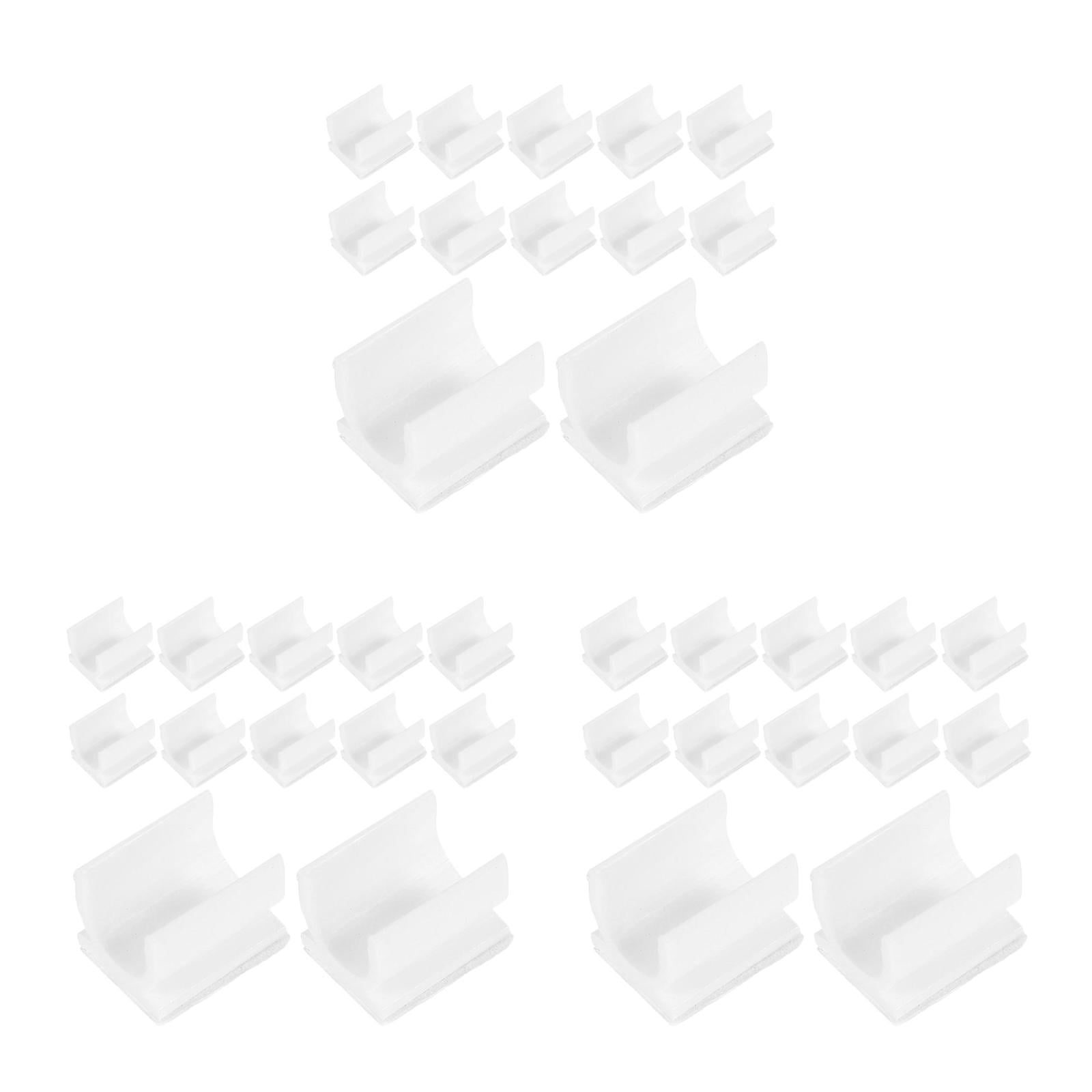 HOMEMAXS 150 pcs White Board Pen Clips Plastic Self Adhesive Pen Holder ...