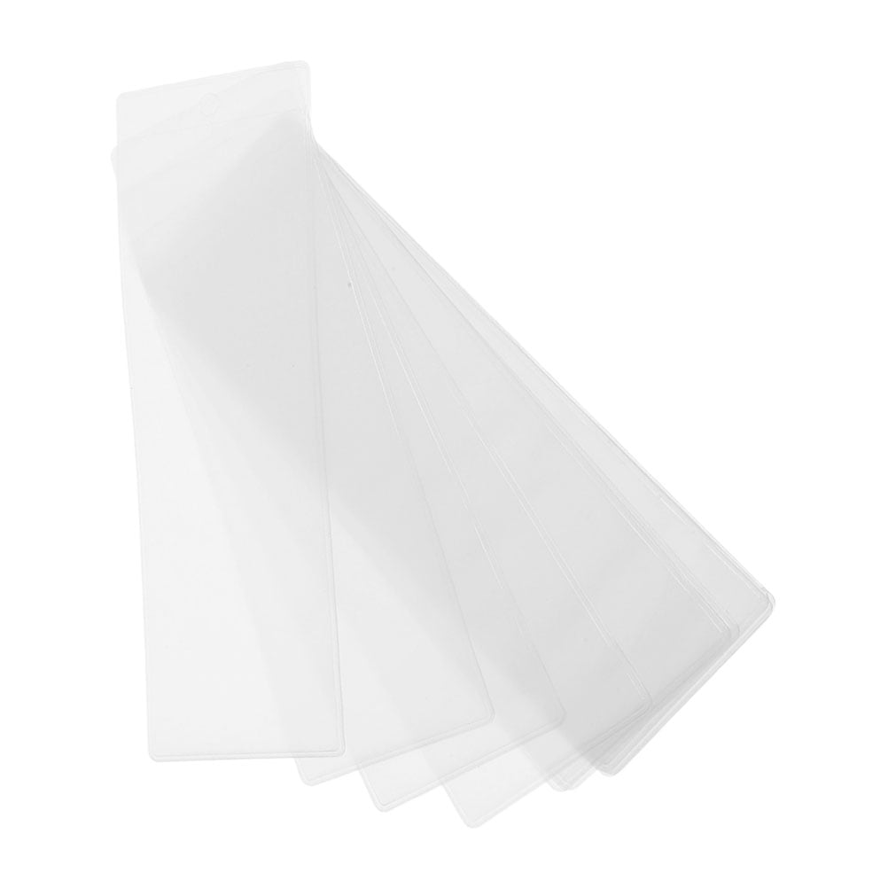 HOMEMAXS 15pcs Clear Picture Protection Holder Plastic Bookmark Sleeves ...