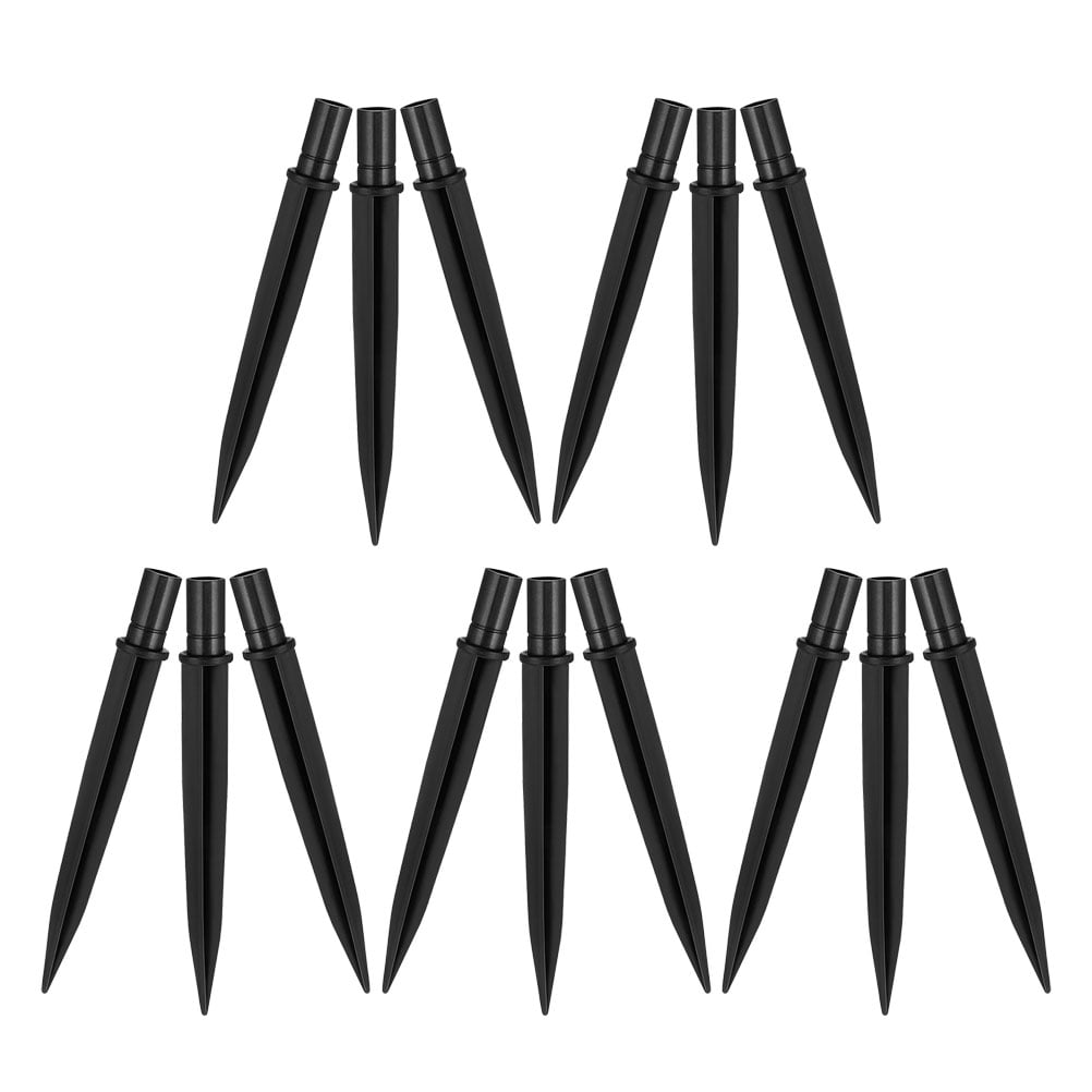 HOMEMAXS 15pcs Plastic Reinforced Ground Stakes Solar Lights Spikes ...