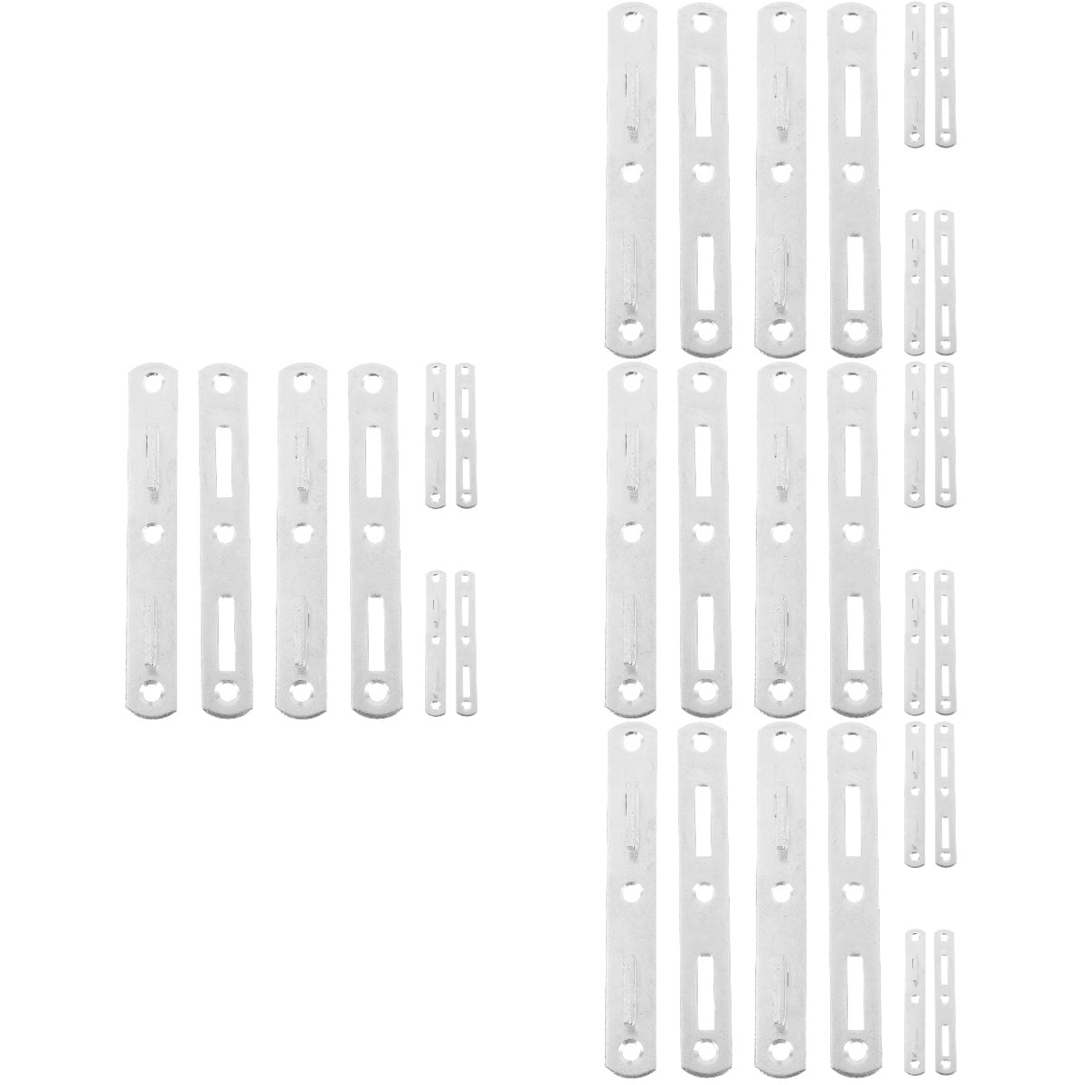 HOMEMAXS 16 Pairs of Furniture Bed Brackets Bed Rail Fasteners ...