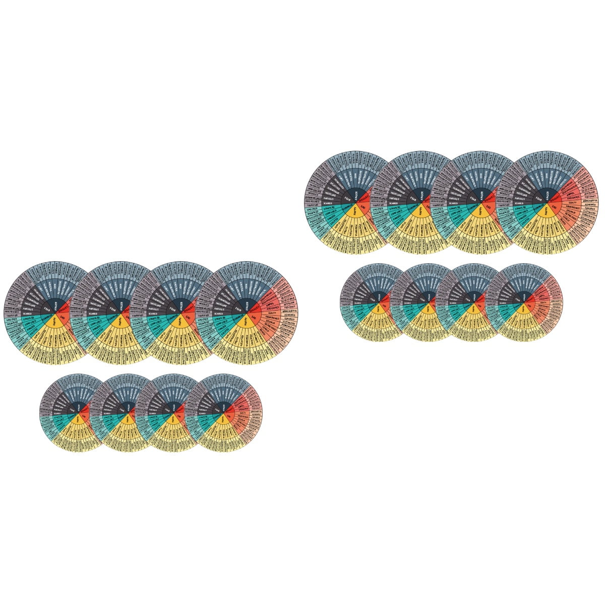 HOMEMAXS 16 Pcs Creative Feeling Chart Sticker Unique Laptop Feeling ...