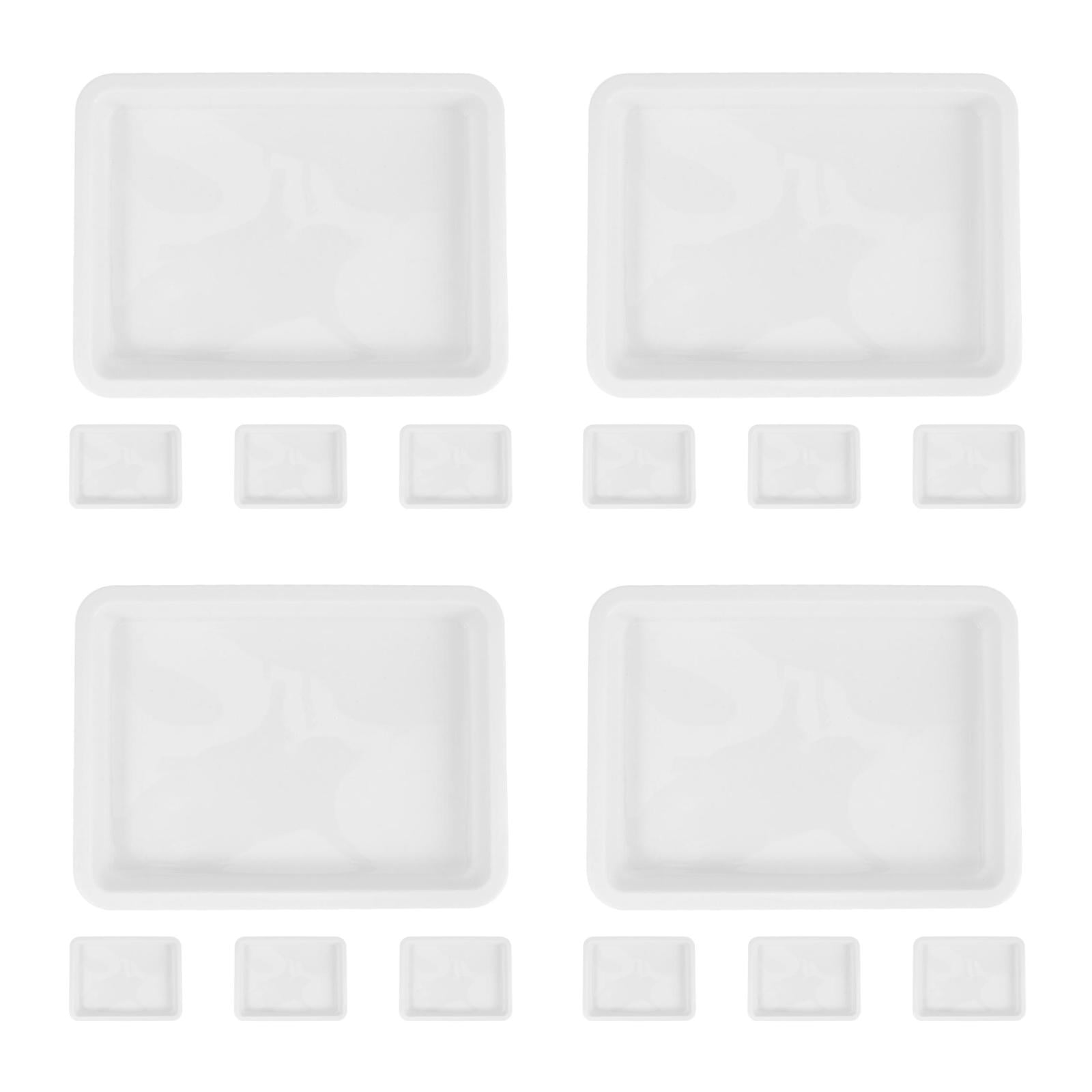 HOMEMAXS 16 Pcs Laboratory Trays Containment Tray Acid Alkali ...