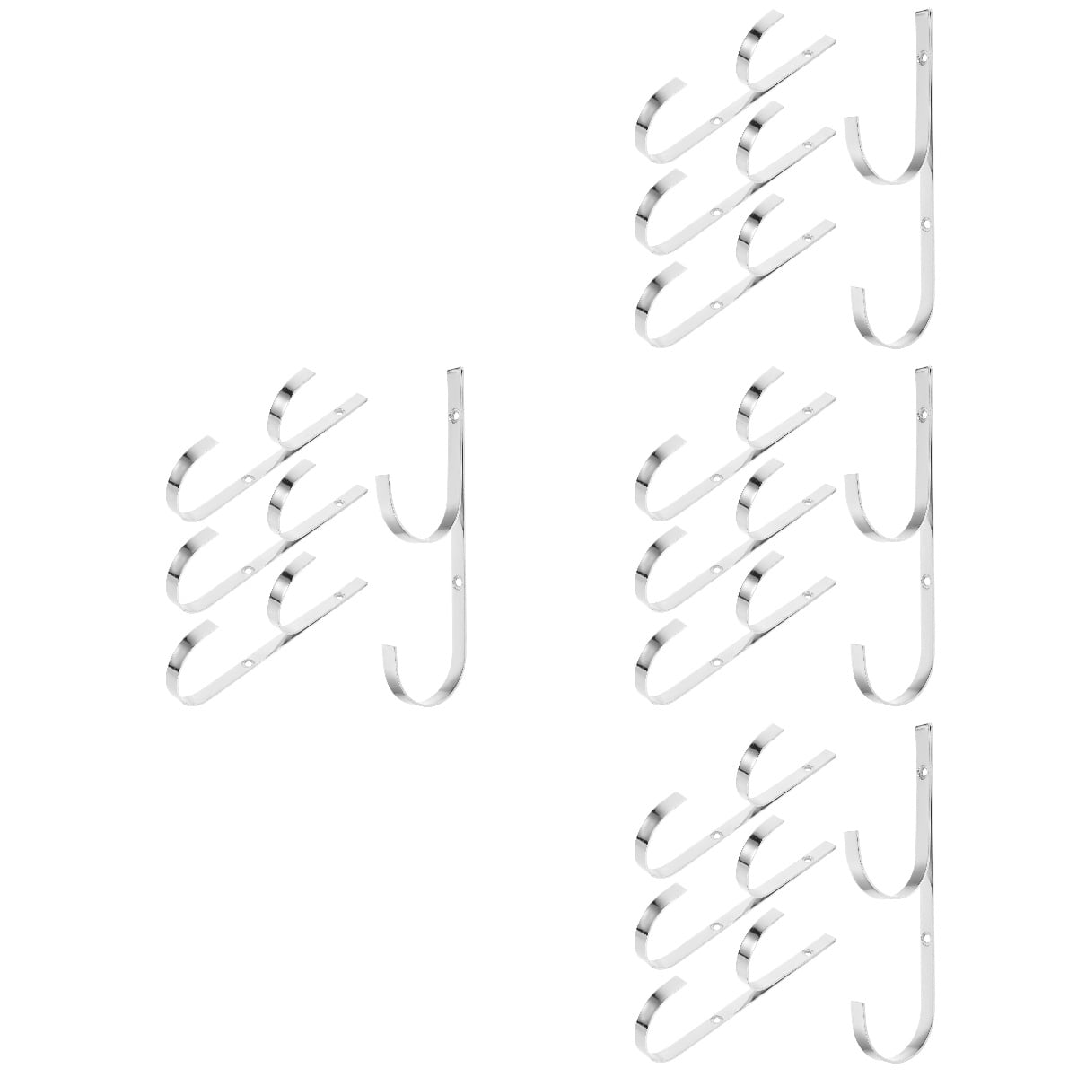 HOMEMAXS 16 Pcs Pool Pole Hangers Swimming Pool Hooks Metal Storage ...