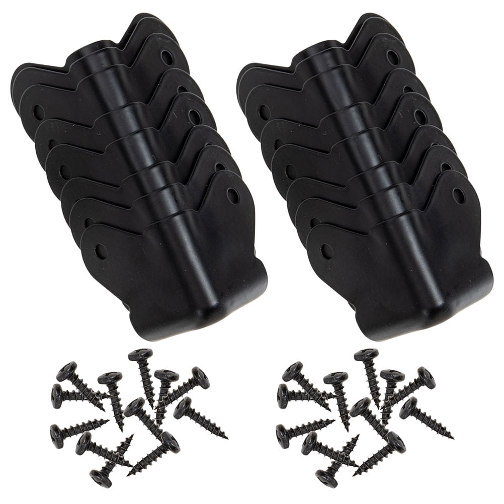 Black Iron Cabinet Corner Guards for Speaker Use Reliable Protection ...