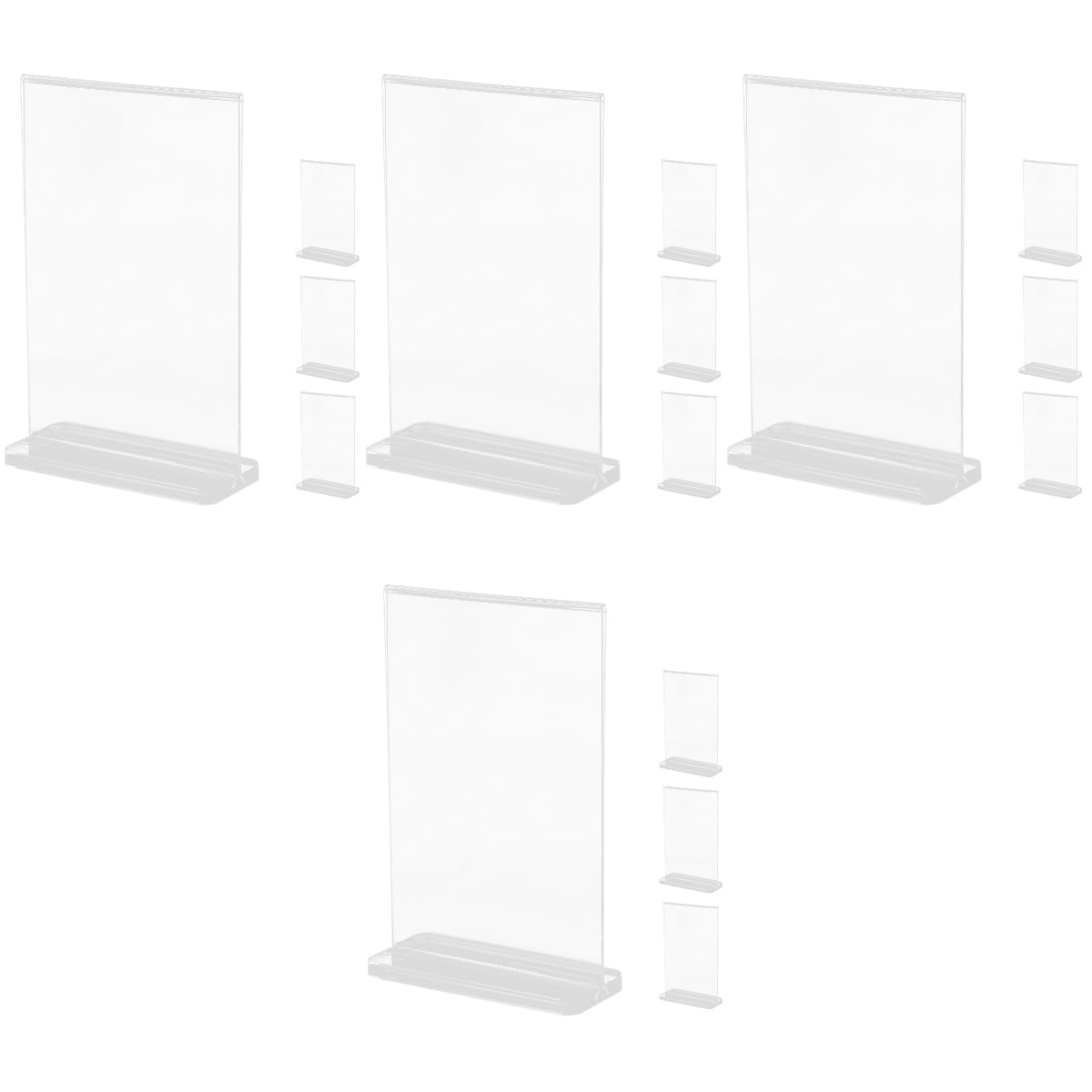 16 pcs Acrylic Poster Stand Desktop Menu Storage Stand Restaurant Menu ...