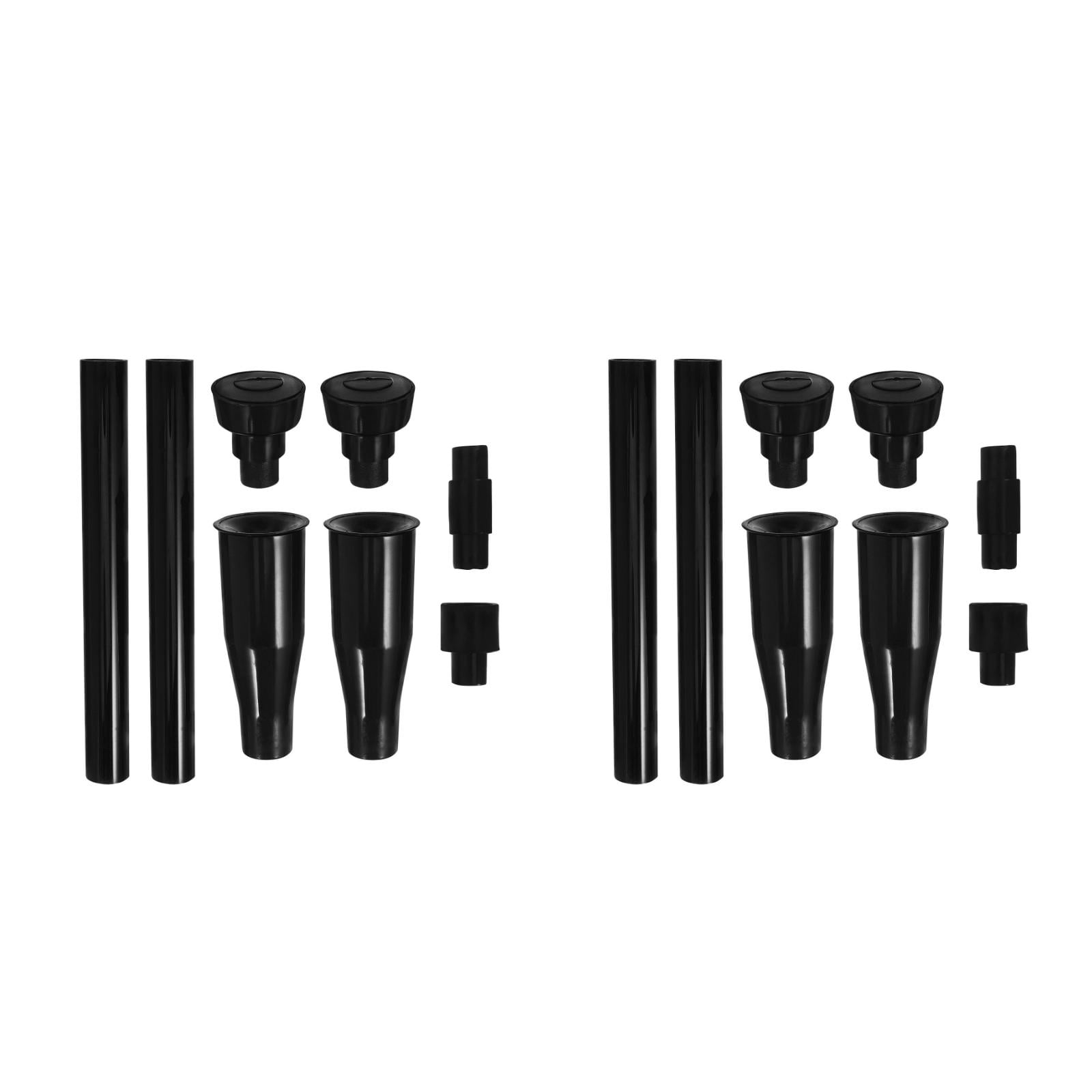 HOMEMAXS 16 pcs Black Water Fountain Tools Set Pond Fountain Nozzle ...