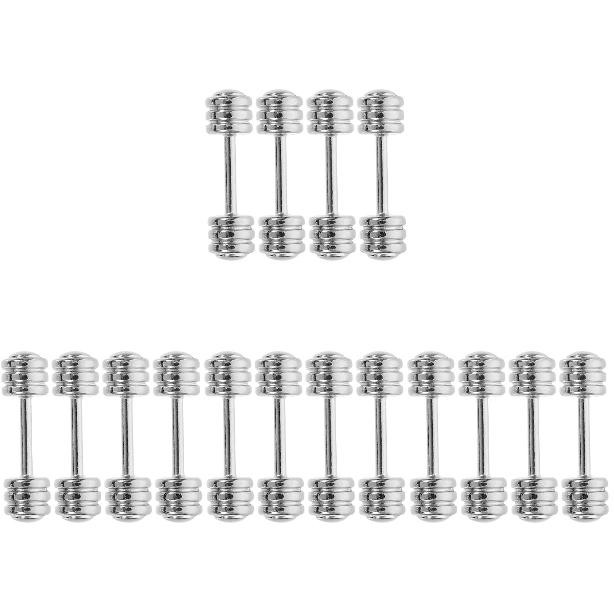 HOMEMAXS 16 pcs Mini Doll Stuff 1: 12 Miniature Dumbbells Mini House ...