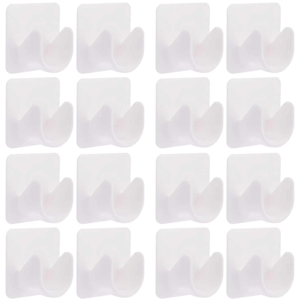 HOMEMAXS 16 pcs No Drilling Adhesive Curtain Rod Hook Shower Curtain ...