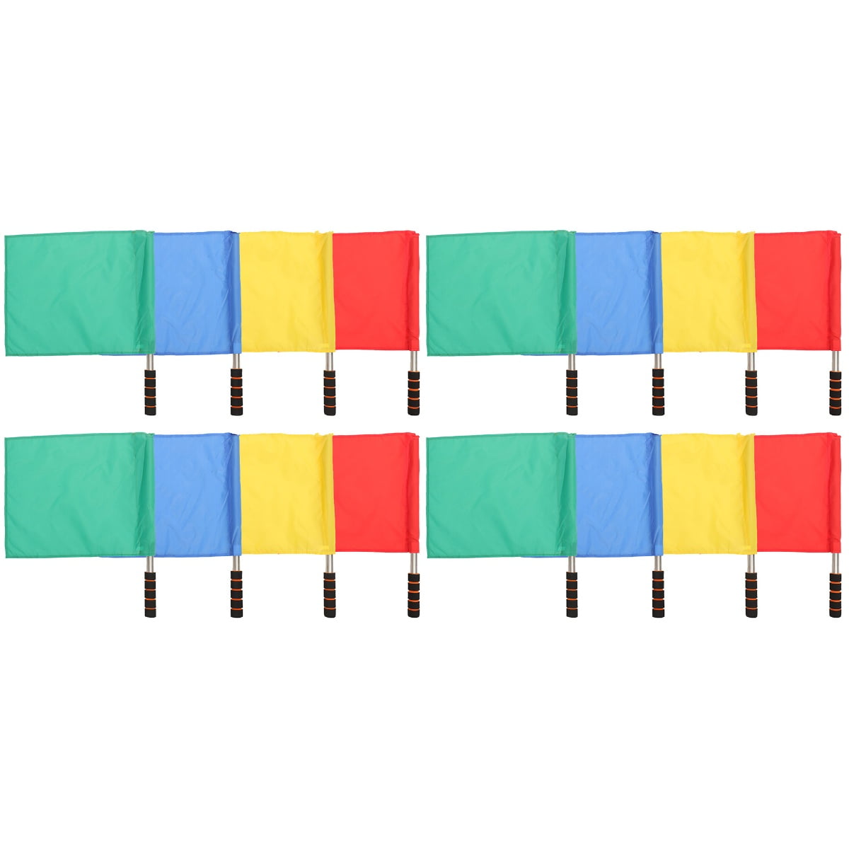 16 pcs Portable Competition Flags Hand Waving Flags Referee Flags ...