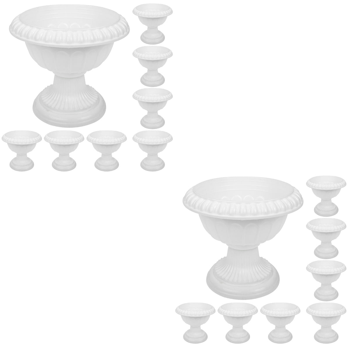 16 pcs Roman Flower Pot Vintage Style European Style Planter Classic ...