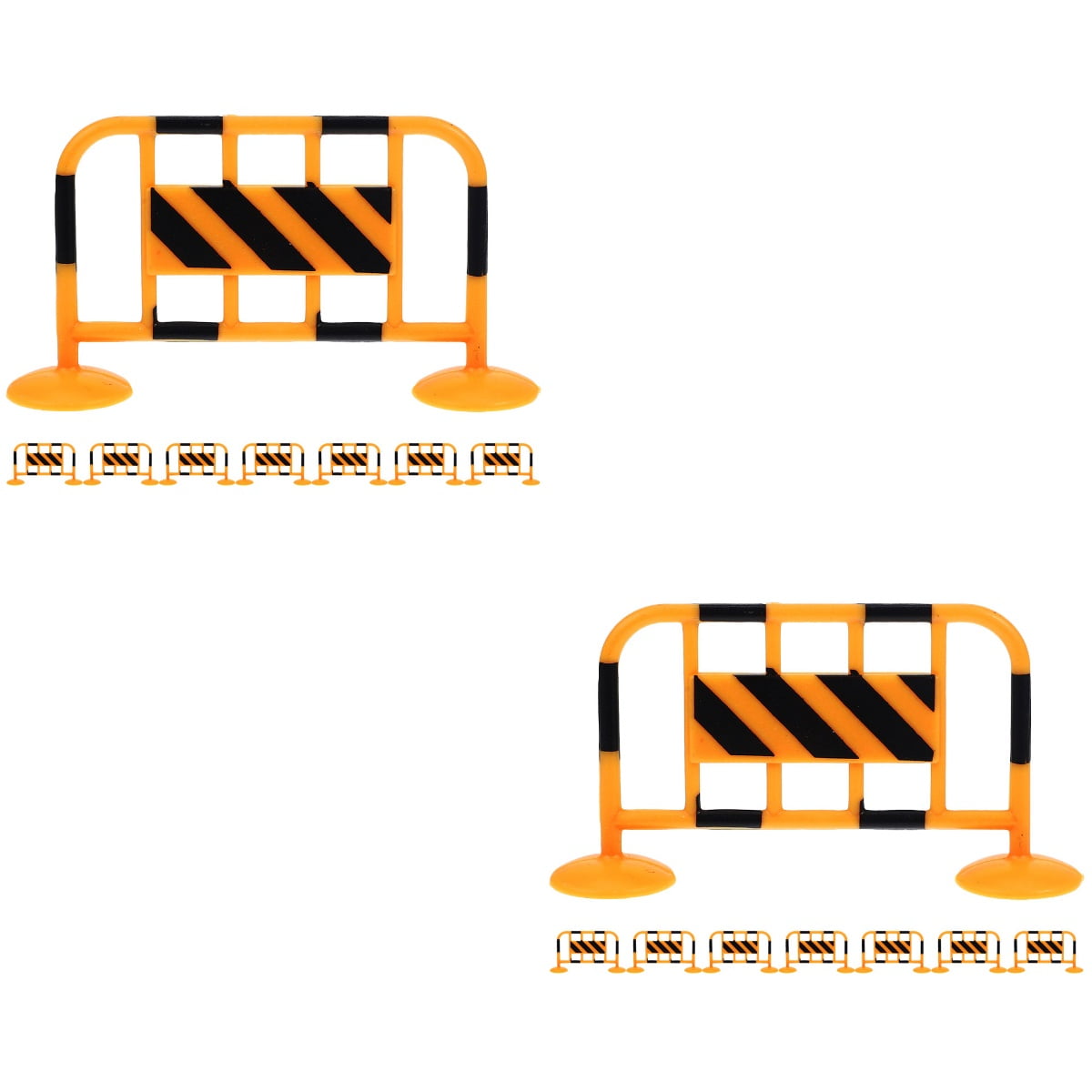 HOMEMAXS 16 pcs Stand Table Traffic Road Blocks Fence Model Traffic ...