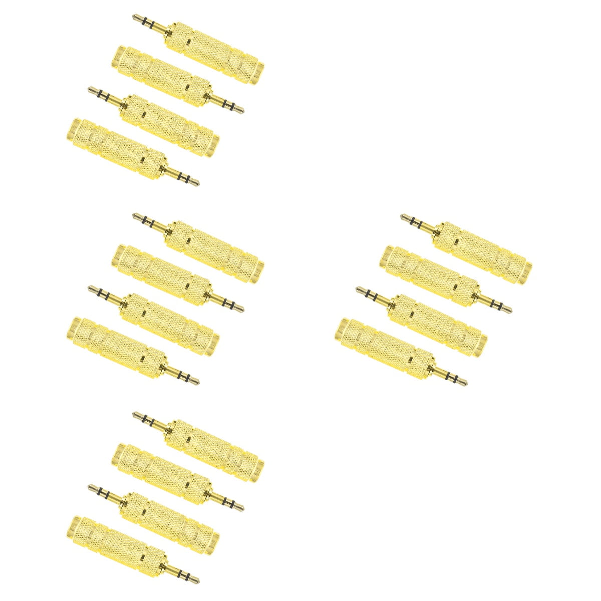 HOMEMAXS 16 pcs Stereo Headphone Adapters 3.5mm Male to 6.35mm Female ...
