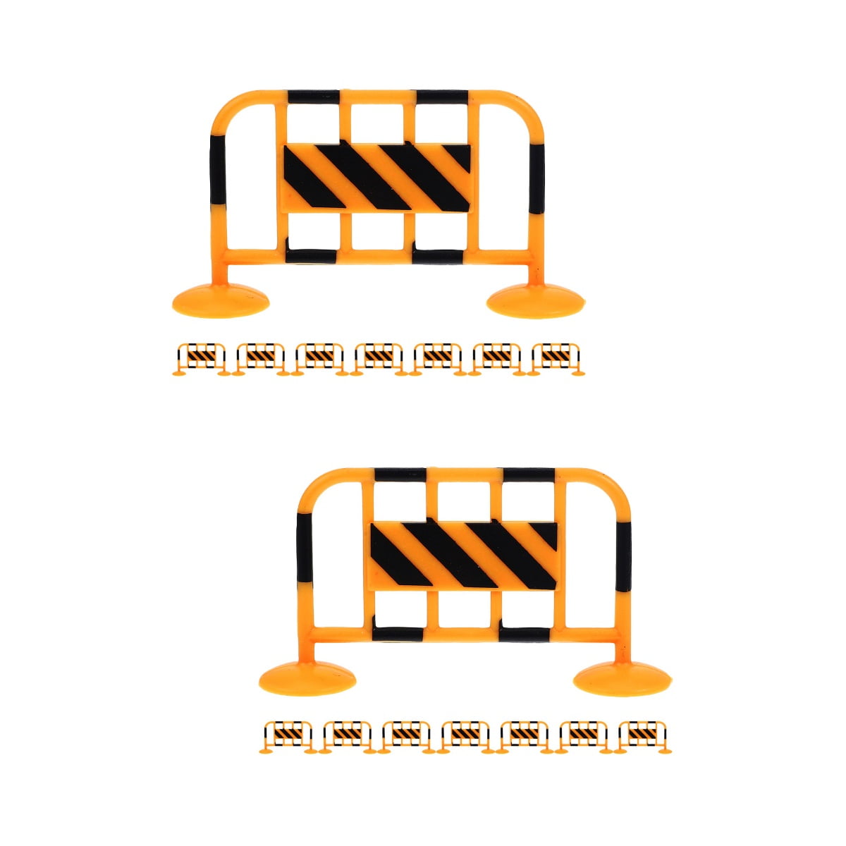 HOMEMAXS 16 pcs Street Road Barricade Fence Miniature Roadblocks City ...