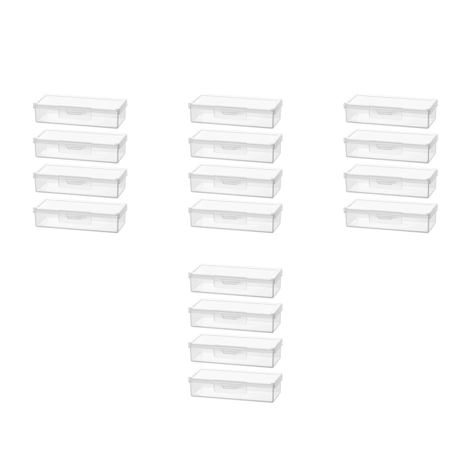 HOMEMAXS 16 pcs Travel Cotton Swab Box Clear Cotton Pad Dispenser ...