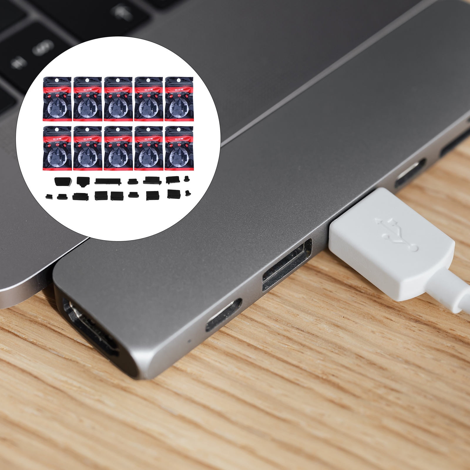 HOMEMAXS 160 Pcs/10 Notebook Dust Plug Laptop Plugs Charging ...