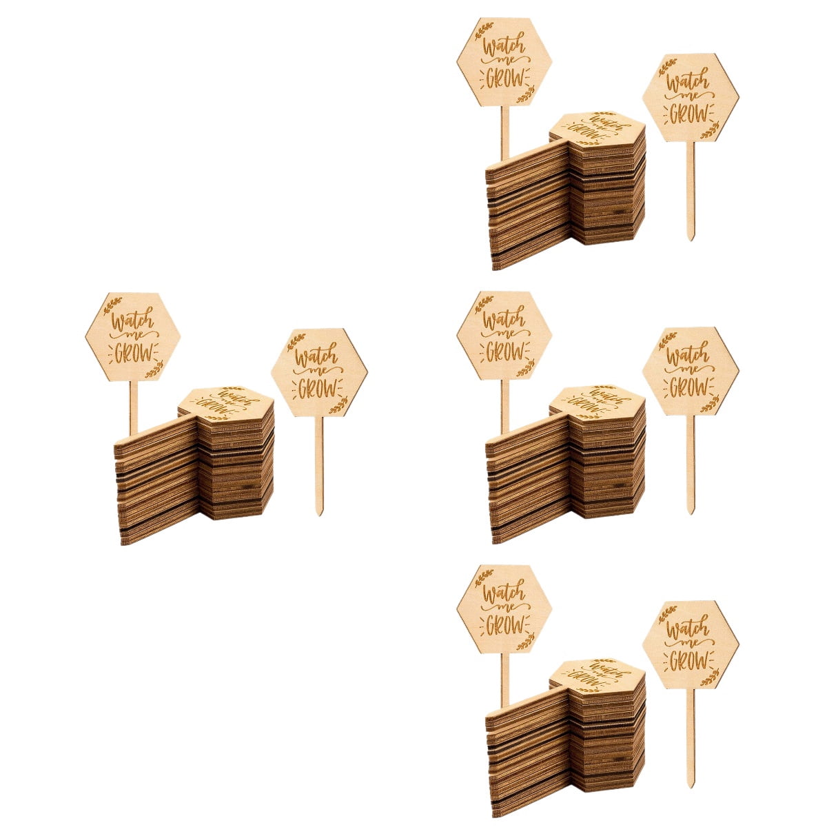 160 pcs Wood Plant Labels Wood Plant Tag Flower Identifying Boards ...