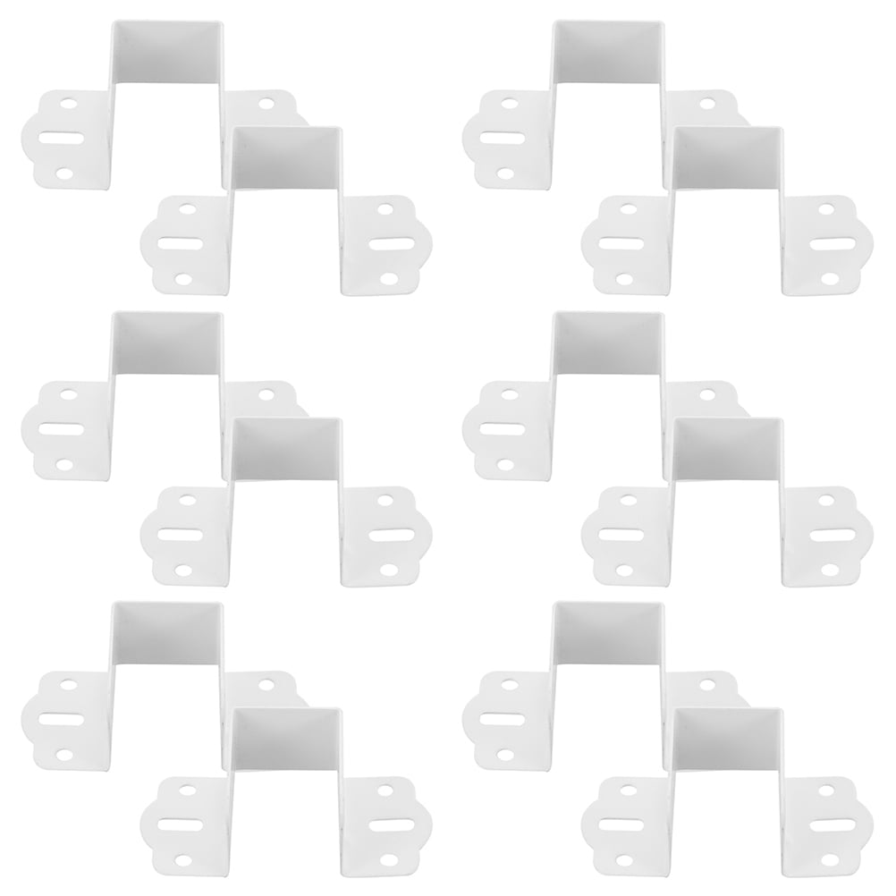 HOMEMAXS 16pcs Metal Bed Frame Bed Post Bracket Metal Bed Rail Hooks ...