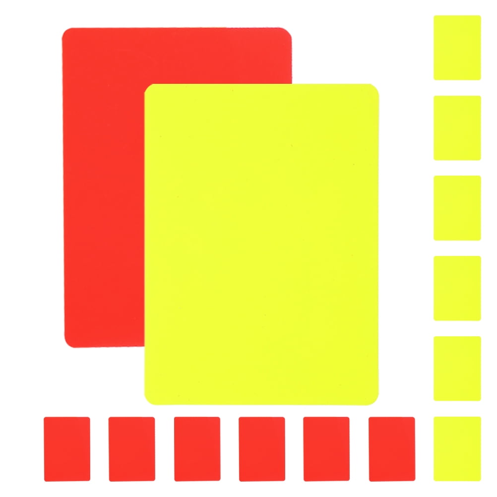 HOMEMAXS 16pcs Referee Cards Set Soccer and Football Red and Yellow ...