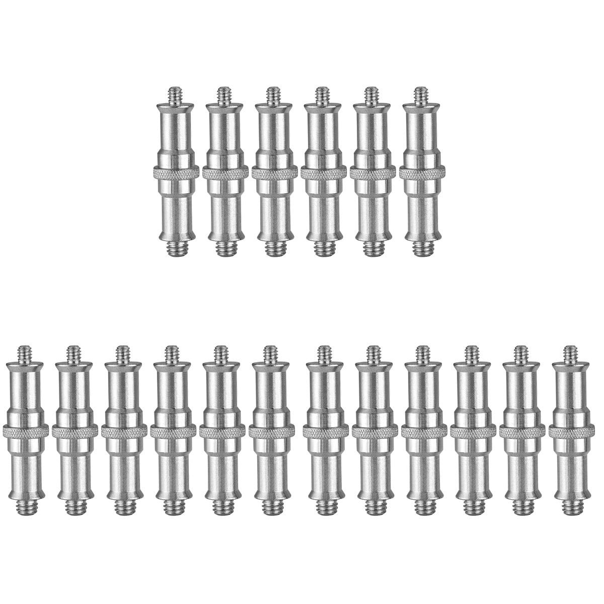 18 PCS Metal Threaded Screw Adapter 1/4 inch to 3/8 inch Adapter Spigot ...