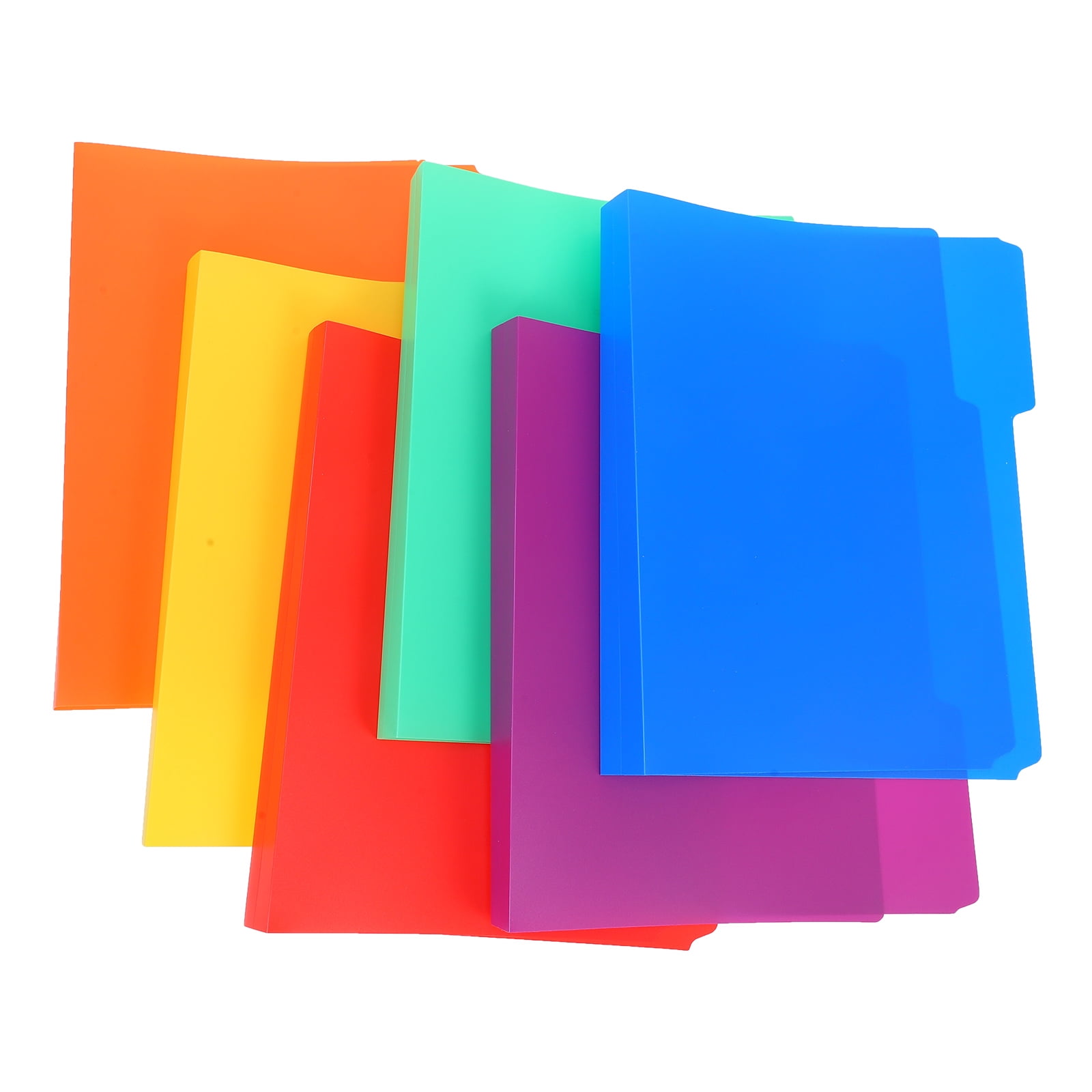 HOMEMAXS 18 Pcs Colorful Folders Organiser Neon Document Office Work ...