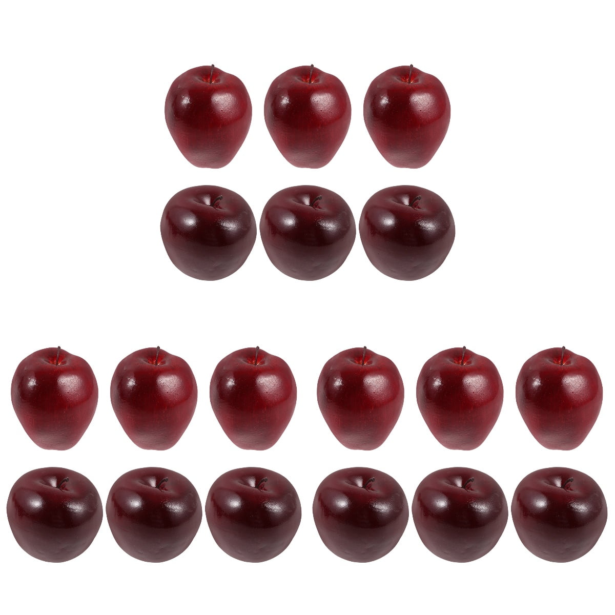 HOMEMAXS 18 Pcs Fake Prop Simulated Artificial Red Delicious ...