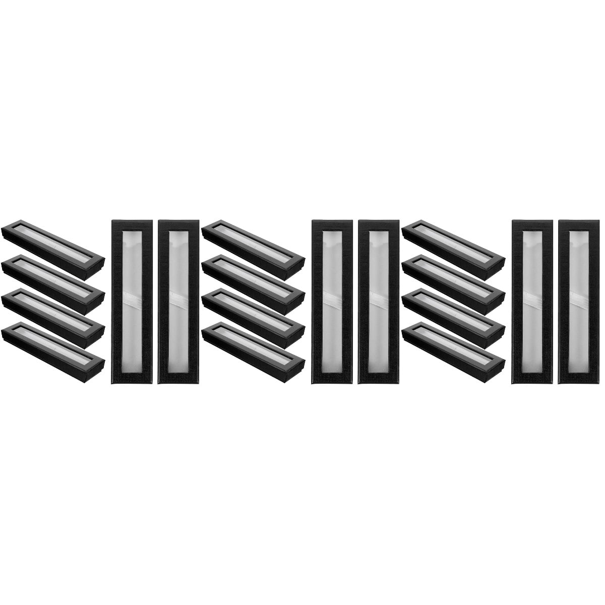 HOMEMAXS 18 Pcs Gift Pen Wrapping Boxes Visible Pencil Storage Boxes ...