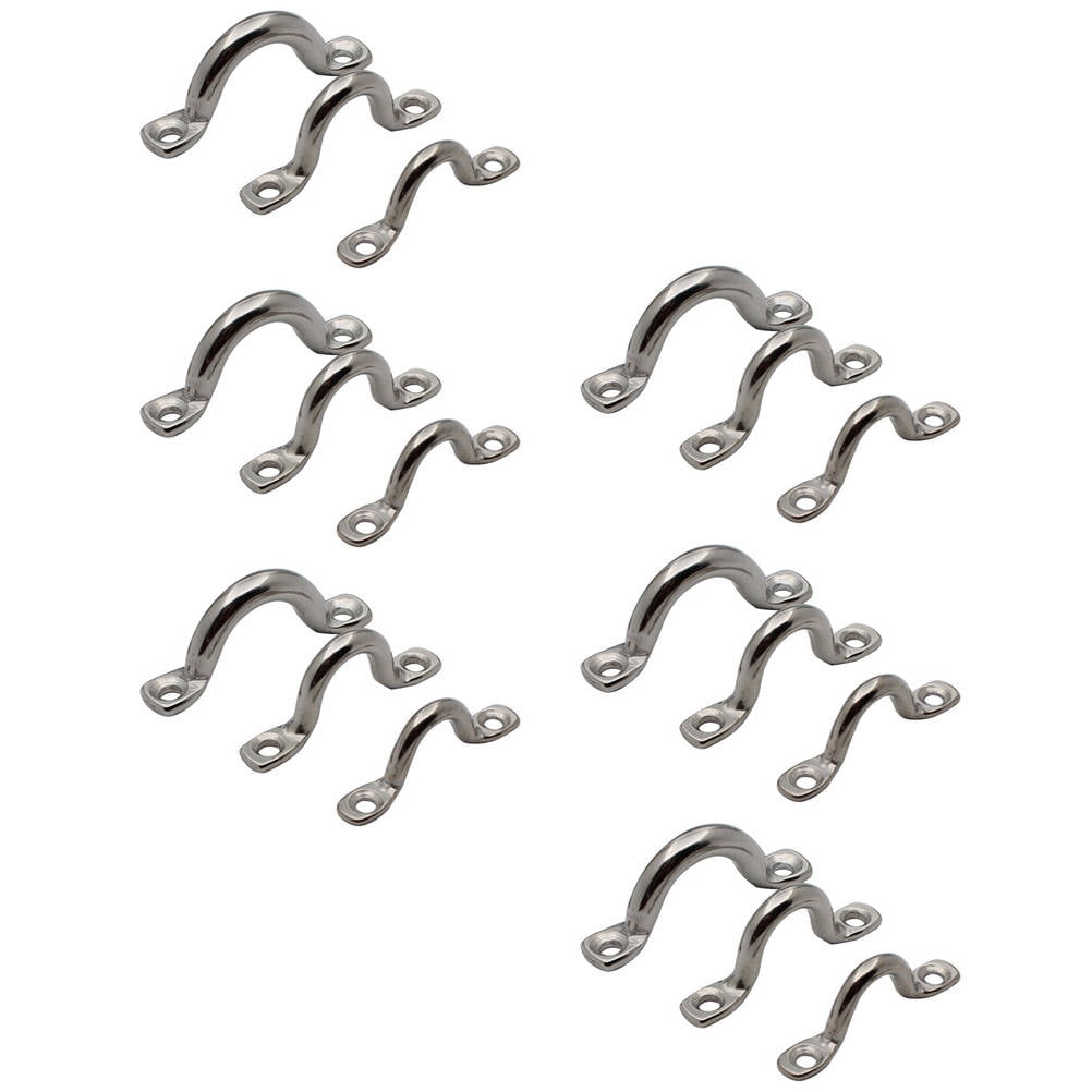 HOMEMAXS 18 Pcs Large Marine Fixing Ring Kayak Rigging Boat Deck ...