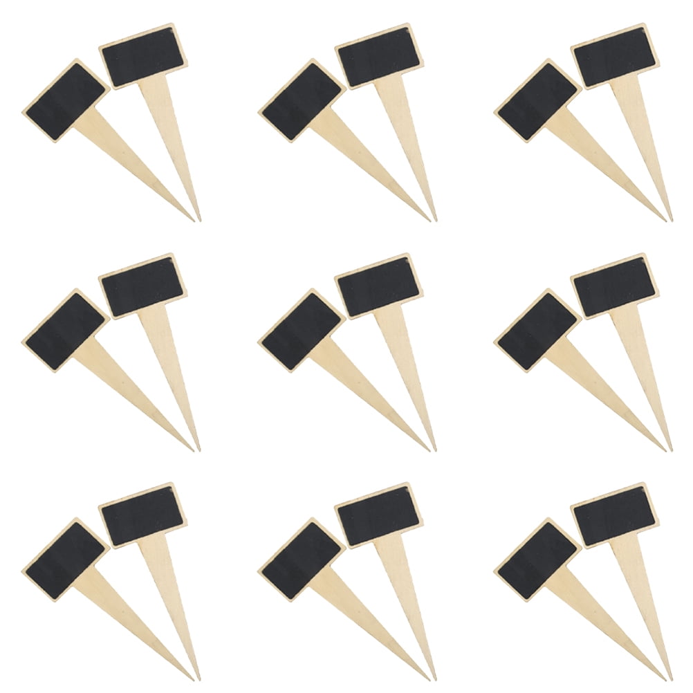 HOMEMAXS 18 Pcs Marker DIY Chalkboard Labels Message Stakes - Walmart.com