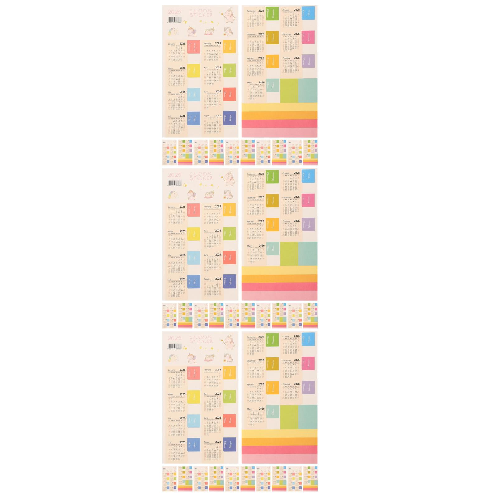 18 Sets Of Schedule Stickers Calendar Stickers Adults Schedule Calendar ...