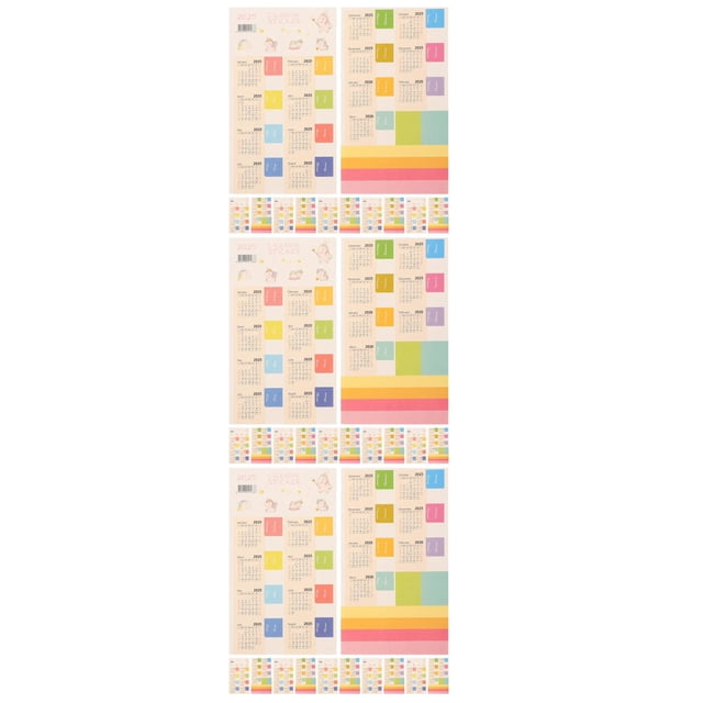 18 Sets Of Schedule Stickers Calendar Stickers Adults Schedule Calendar ...