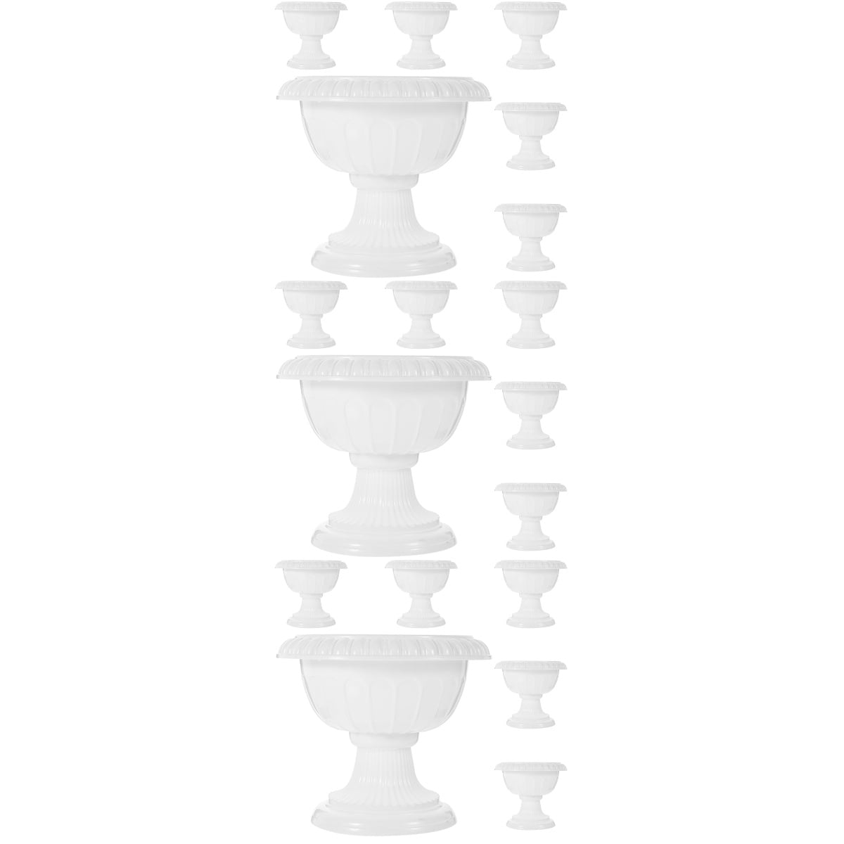 HOMEMAXS 18 pcs Roman Flower Pot Vintage Style Succulent Planter ...