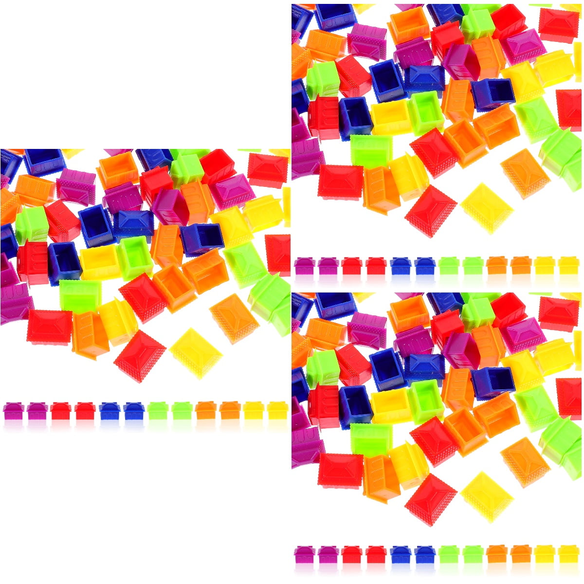 180 pcs Board Game Small House Pieces Rich Man Board Game Replacement ...