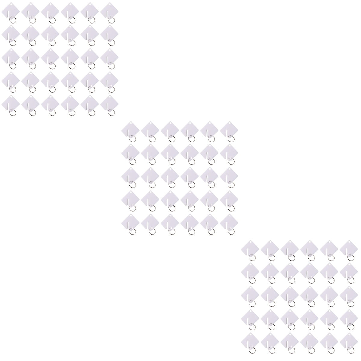 HOMEMAXS 180 pcs Keys Identification Tags Key Chains ID Marks Acrylic ...