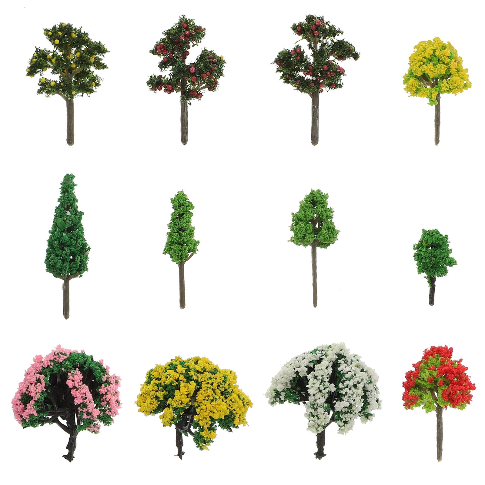 HOMEMAXS 180 pcs Miniature Tree Figures Architectural DIY Tree Models ...