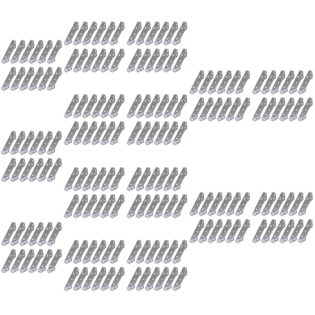 HOMEMAXS 180 pcs Trapeziform Angle Brackets Stainless Steel Angle ...