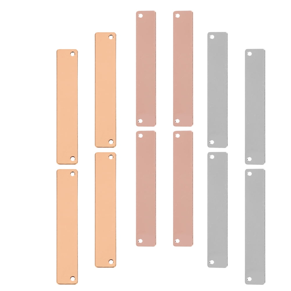 HOMEMAXS 18Pcs Metal Stamping Charms Metal Stamping Blanks Metal ...