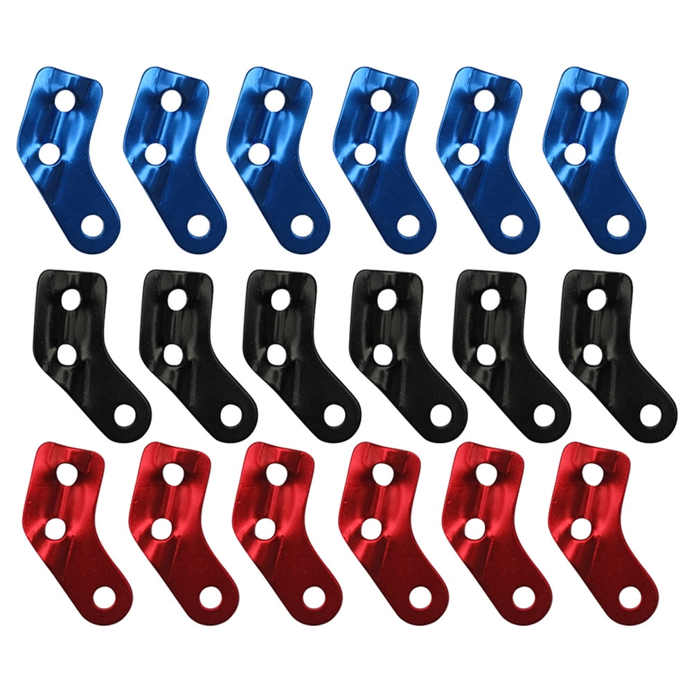HOMEMAXS 18pcs Awning Carabiner Tent Cord Rope Fastener Guy Line Runner ...