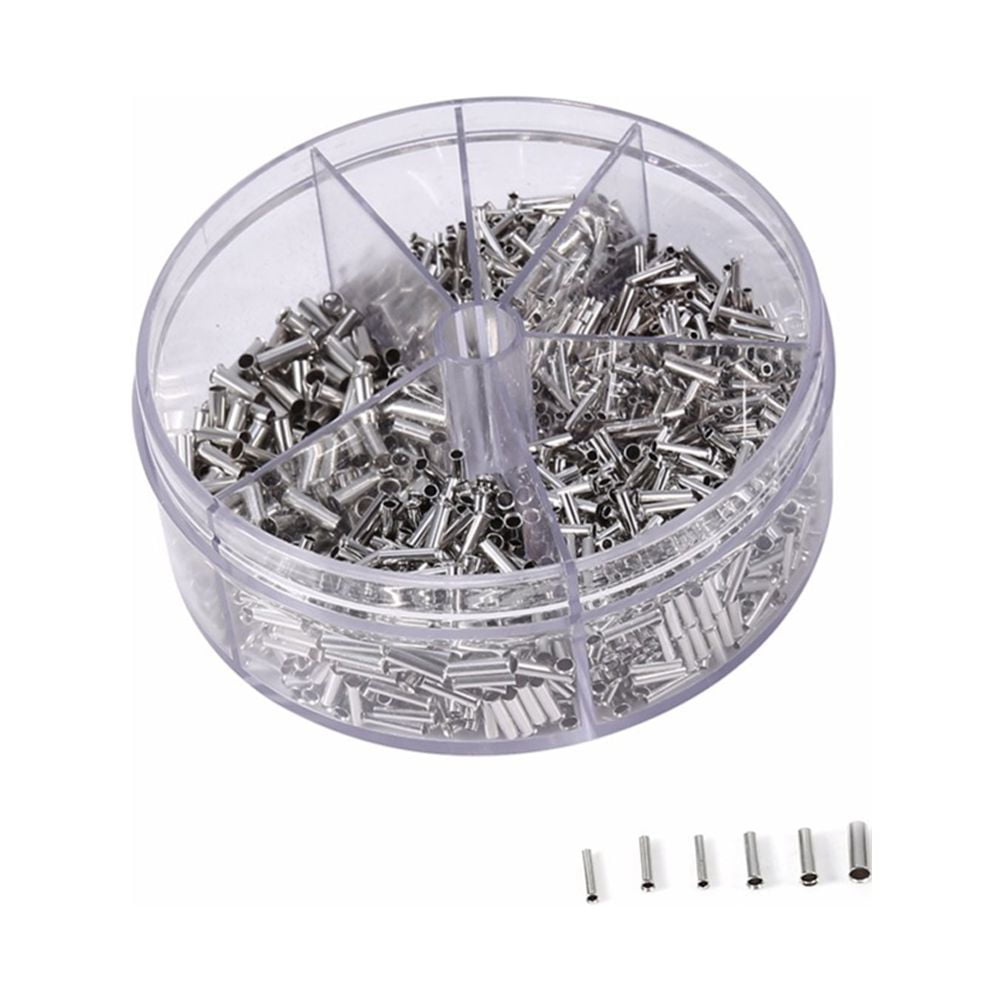 HOMEMAXS 1900Pcs Cylindrical Assorted Wire Crimp Terminals Connector ...