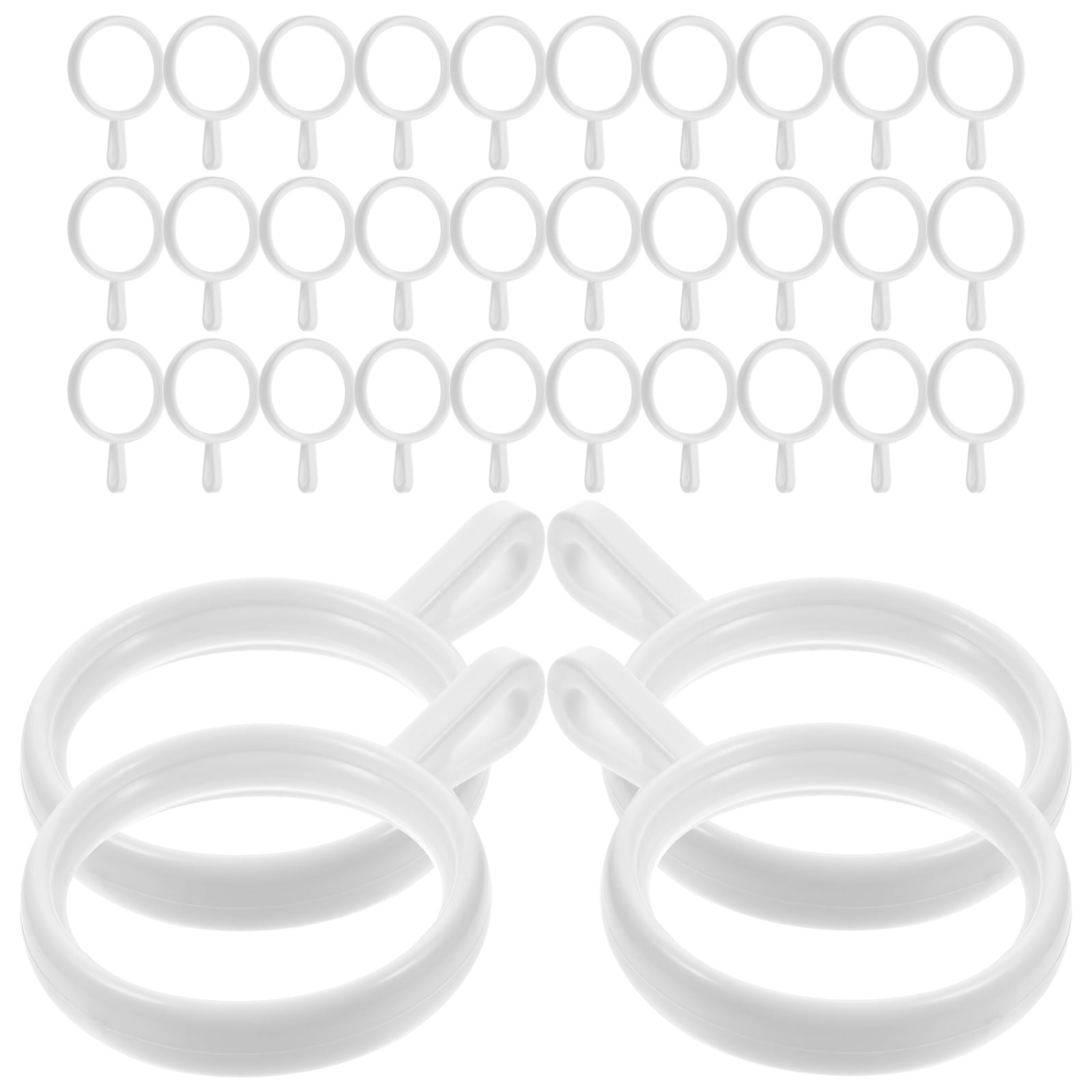 HOMEMAXS 190pcs Hanging Eyelet Curtain Rings Curtain Drapery Rings ...